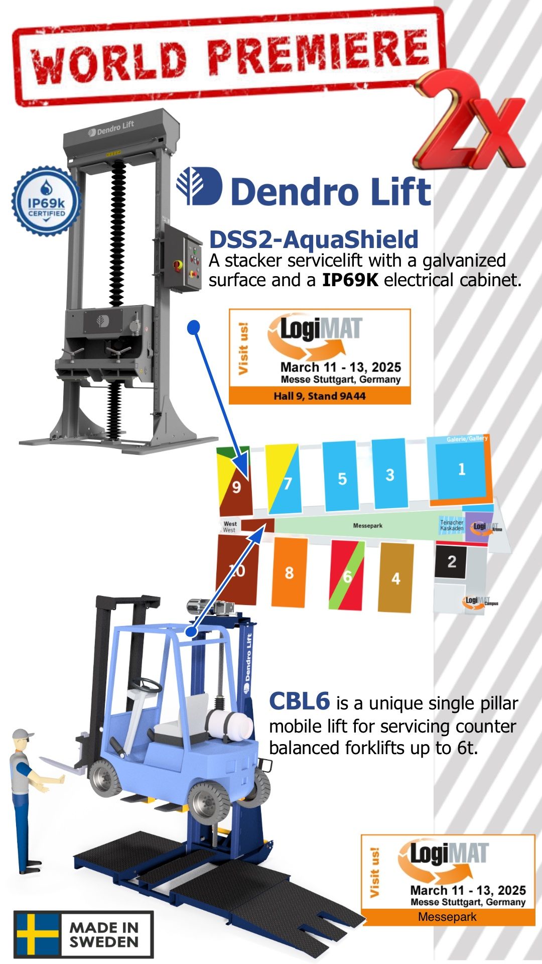 Dendro Lift premieres 2 new products at Logimat – AMR Supply Chain